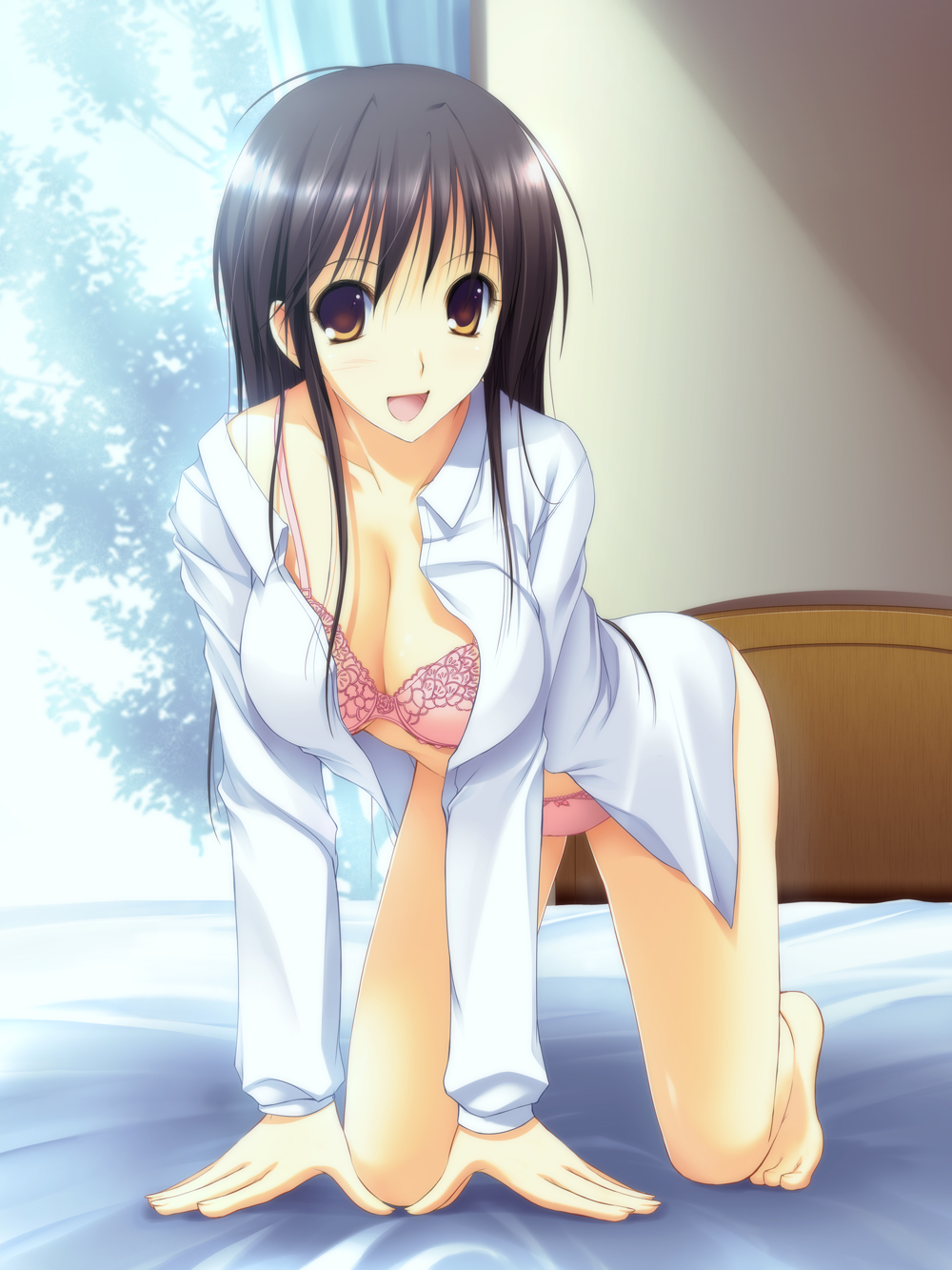 takepon bra cleavage dress shirt open shirt pantsu | #219567 | yande.re